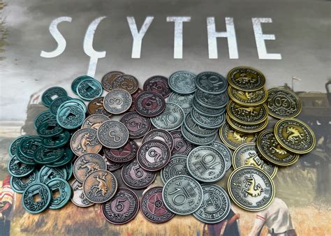 Scythe And Expeditions Metal Coin Set Boardgamegeek Store