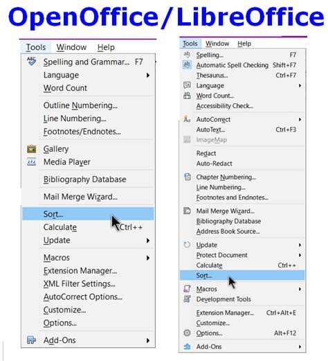 How To Sort Lists In Openoffice Libreoffice Daves Computer Tips