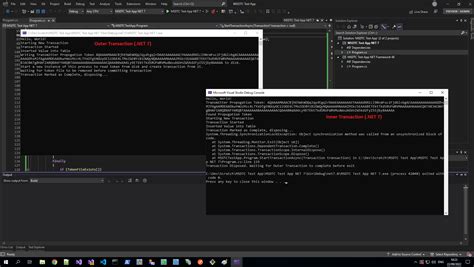 distributed transactions msdtc code blocking on disposal of transaction scope · issue 76010