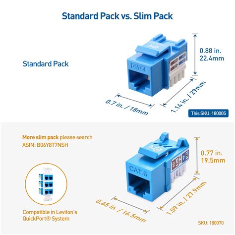 Getuscart Cable Matters [ul Listed] 10 Pack 10gbps Cat6 Keystone Jacks Rj45 Keystone Jack
