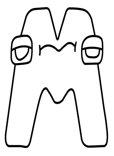 Alphabet Lore M Coloring Page Download Print Or Color Online For Free