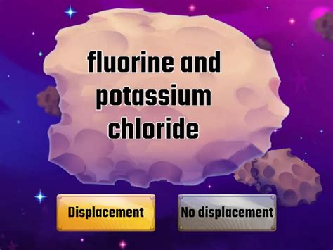 Halogen Displacement Reactions True Or False