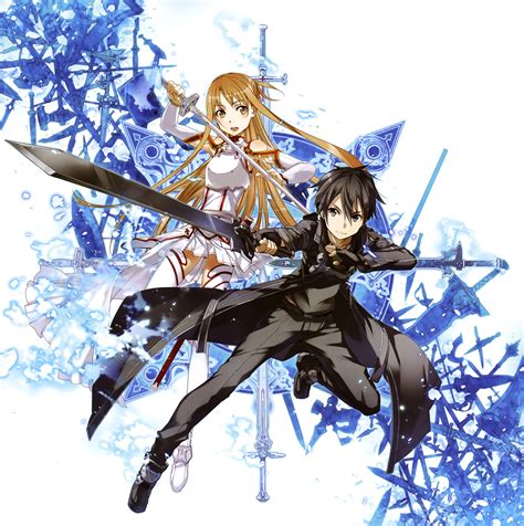 Asuna And Kirito Sword Art Online Drawn By Bunbun Danbooru