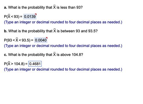 a What is the probability that Xˉ is less than Chegg com