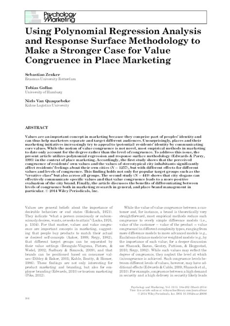 Pdf Using Polynomial Regression Analysis And Response Surface Methodology To Make A Stronger