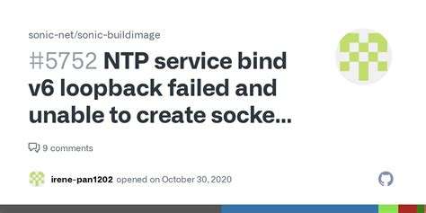 Ntp Service Bind V Loopback Failed And Unable To Create Socket On Lo For When Mgmt Vrf