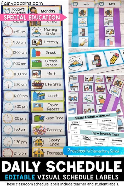 Visual Schedule Daily Routine Editable For Classroom Or Home Artofit