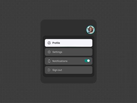 Profile Dropdown Ui Dark And Light Mode By Ekamjot Singh On Dribbble