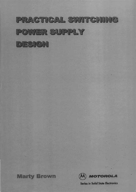 Practical Switching Power Supply Design Power Supply Design Power Supply Power
