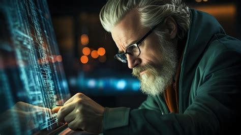 Premium Ai Image Cyber Security Expert Working