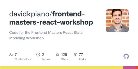 Github Davidkpianofrontend Masters React Workshop Code For The Frontend Masters React State