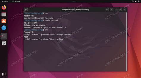 How To Set A Root Password On Ubuntu 2204 Jammy Jellyfish Linux