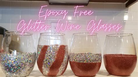 Glitter Wine Glasses Using Triple Thick No Epoxy Required Beginner Friendly I Period Six