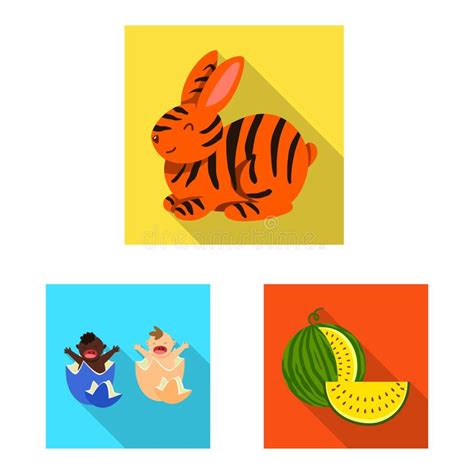 Isolated Object Of Test And Synthetic Symbol Set Of Test And Laboratory Stock Symbol For Web