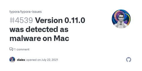 Version 0110 Was Detected As Malware On Mac · Issue 4539 · Typoratypora Issues · Github