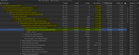 Performance Scrollrect Lateupdate Spike In Profiler Allocating Gc Upto 2 4mb Stack Overflow