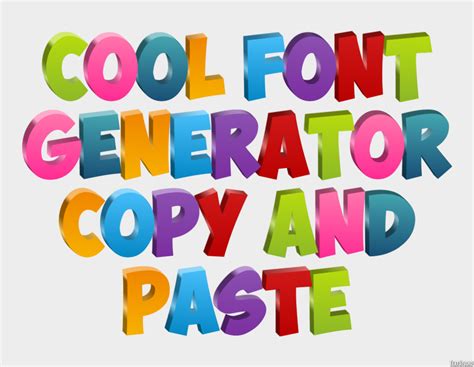 Cool Font Generator Copy And Paste Text Effect And Logo Design Font
