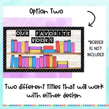 Book Recommendations Bulletin Board Kit Reading Library Classroom