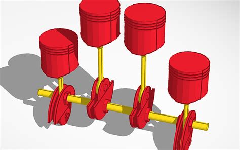 3d Design I4 Engine Simlab Tinkercad