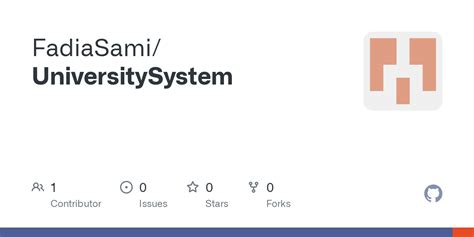 GitHub FadiaSami UniversitySystem