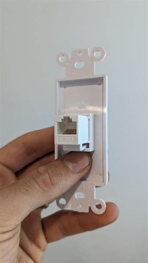 Went To Replace This Ethernet Port With A More Modern Plate Was Not