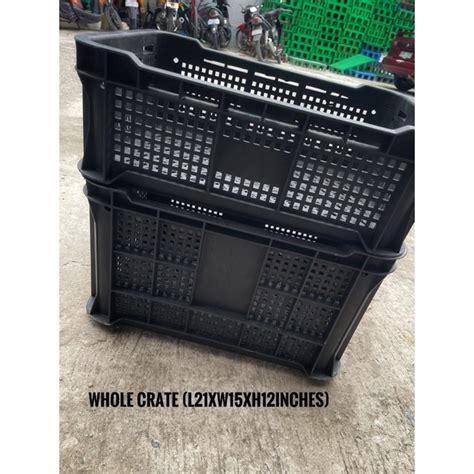 Plastic Crates Fruit Crates Half Crate Whole Crate Shopee