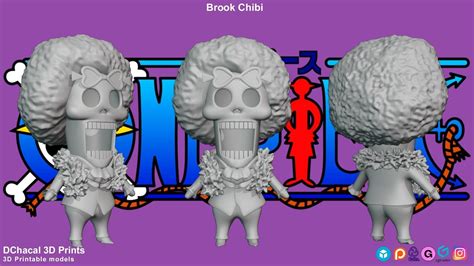 Brook Chibi One Piece 3d Model 3d Printable Cgtrader
