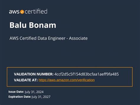 balu bonam on linkedin aws dataengineering awscertified certifiedchaos awsdataengineer data…