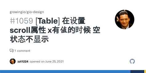 Table 在设置scroll属性 X有值的时候 空状态不显示 · Issue 1059 · Growingiogio Design