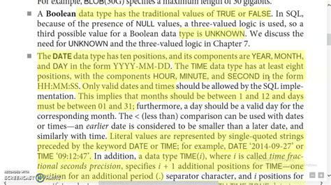 Dbms Datatypes In Sql Module 2 Youtube