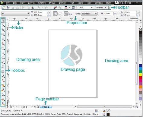 Mengenal Tampilan Lembar Kerja Dan Peralatan Corel Draw Mata Pelajaran