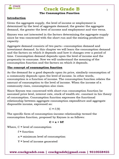 Consumption Function Sebi Lyst4871 Pdf Consumption Economics Demand