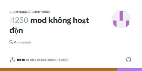 mod không hoạt độn Issue plasmoapp plasmo voice GitHub