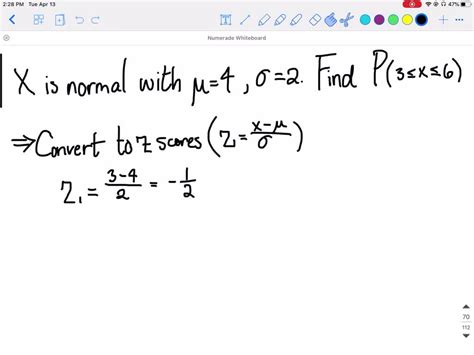 Solved Assume That X Has A Normal Distribution With The Specified Mean And Standard Deviation