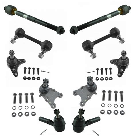 Trq Front Upper Lower Ball Joints Inner And Outer Tie Rods Sway Links Kit