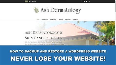 how to backup and restore a wordpress website never lose your website