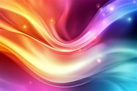 Abstract Pink And Blue Flowing Waves With Gradient Tones Neural Network Ai Generated Stock
