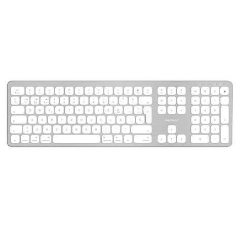 Macally Slim Bluetooth Wireless Keyboard Uk безжична Bluetooth клавиатура за Macbook бял