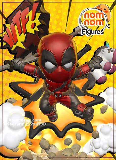 Deadpool Chibi 3d Print Model Free High Quality Models For Your Projects Assetsfree”