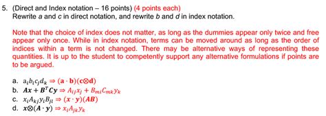 Solved Concept Using Einstein Notationindex Notation To