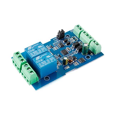 JESSINIE 2Pcs 2 Channel Switch Relay Module Modbus Rtu Switching Input Output RS485 TTL