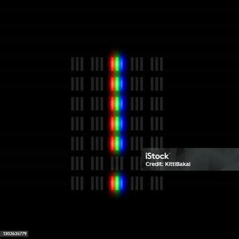 광채 빨간색 녹색파란색 픽셀 벡터 일러스트와 Rgb 픽셀 글꼴 문자 0명에 대한 스톡 벡터 아트 및 기타 이미지 0명 3차원 형태 개체 그룹 Istock