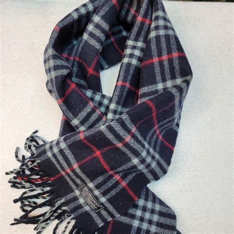 버버리정품 네이비체크 정품 울100 목도리 세컨웨어헬로마켓