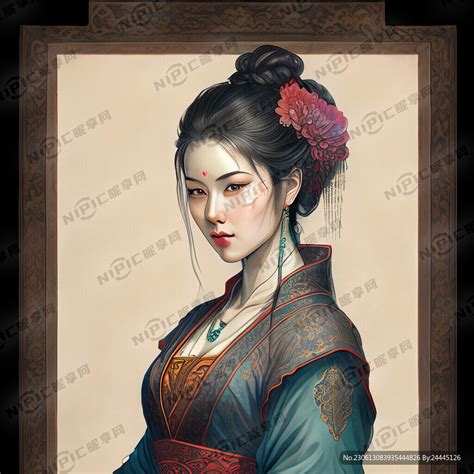 ai创作图一个古风女侠 昵图网