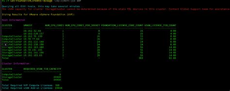 Below Is An Example Of The Output With An Error Message