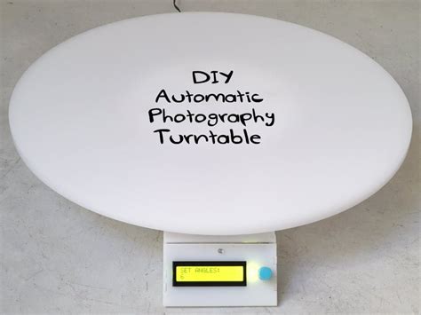 Arduino Project Hub 360 Photography Turntable Diy Turntable