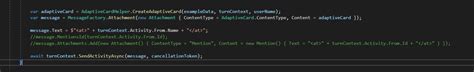 C How To Add A Mention In Teams Alongside An Adaptive Card Using Bot Framework Stack Overflow