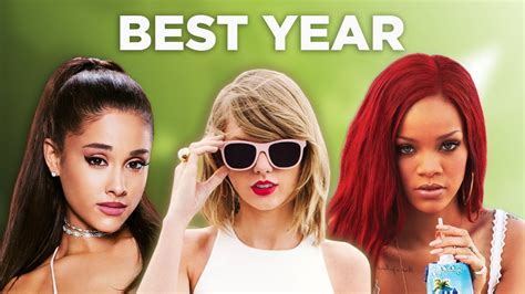 The Best Year Of The Biggest Popstars Youtube