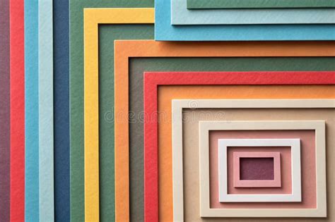 Overlapping Rectangles In Paper Cut Style Background Generated By Ai