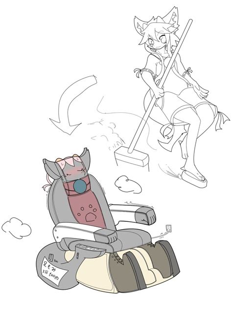 リュリュたそ On Twitter 普通の絵を描いてて、状態変化欲がまた出たので欲満たしで落書き、今個人的に欲しいマッサージチェア化w